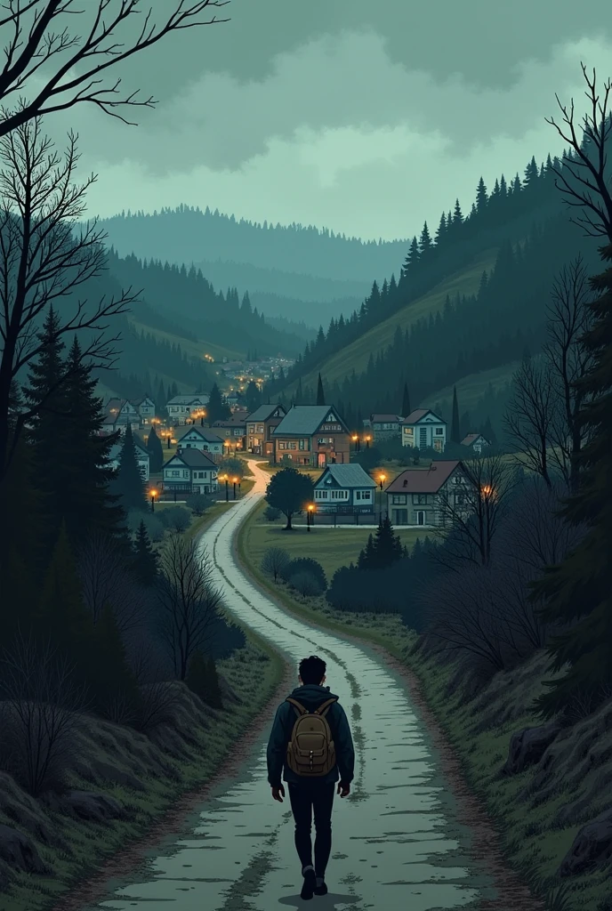 The Whispering Town: Comic Script Outline Panel 1: - Setting - SeaArt AI