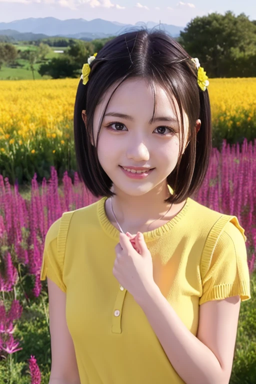 Haruna Syrange ,, medium chest, Haruna Silenzi , hair ornament - SeaArt AI