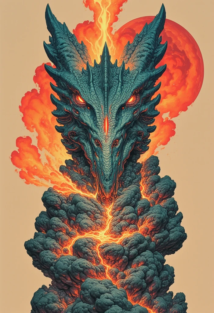 The peak of a towering Highlands mountain, where a dragon's lair emits ...