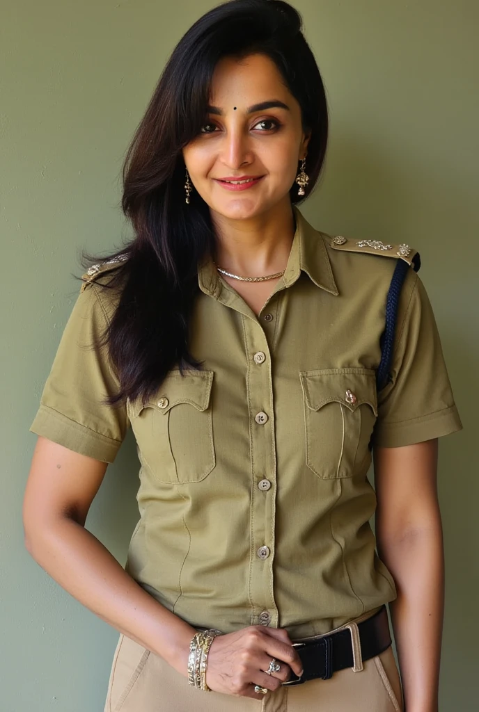 A north Indian woman with very dusky fair skin looks skinny and fit ...