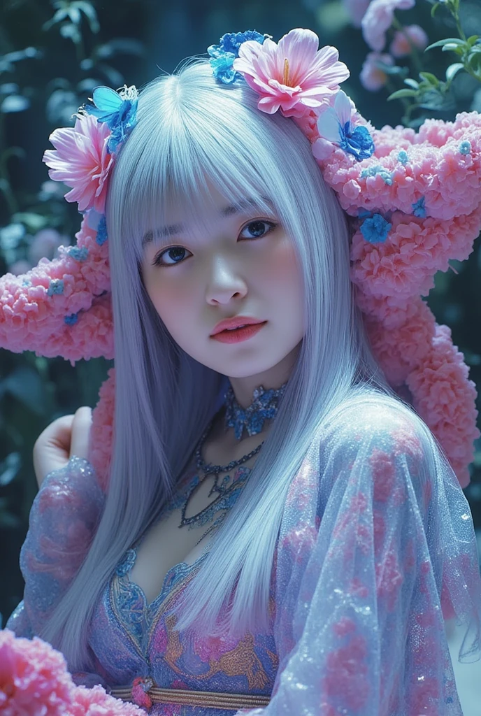 She is indescribable beautiful, ethereal, electrical effects - SeaArt AI