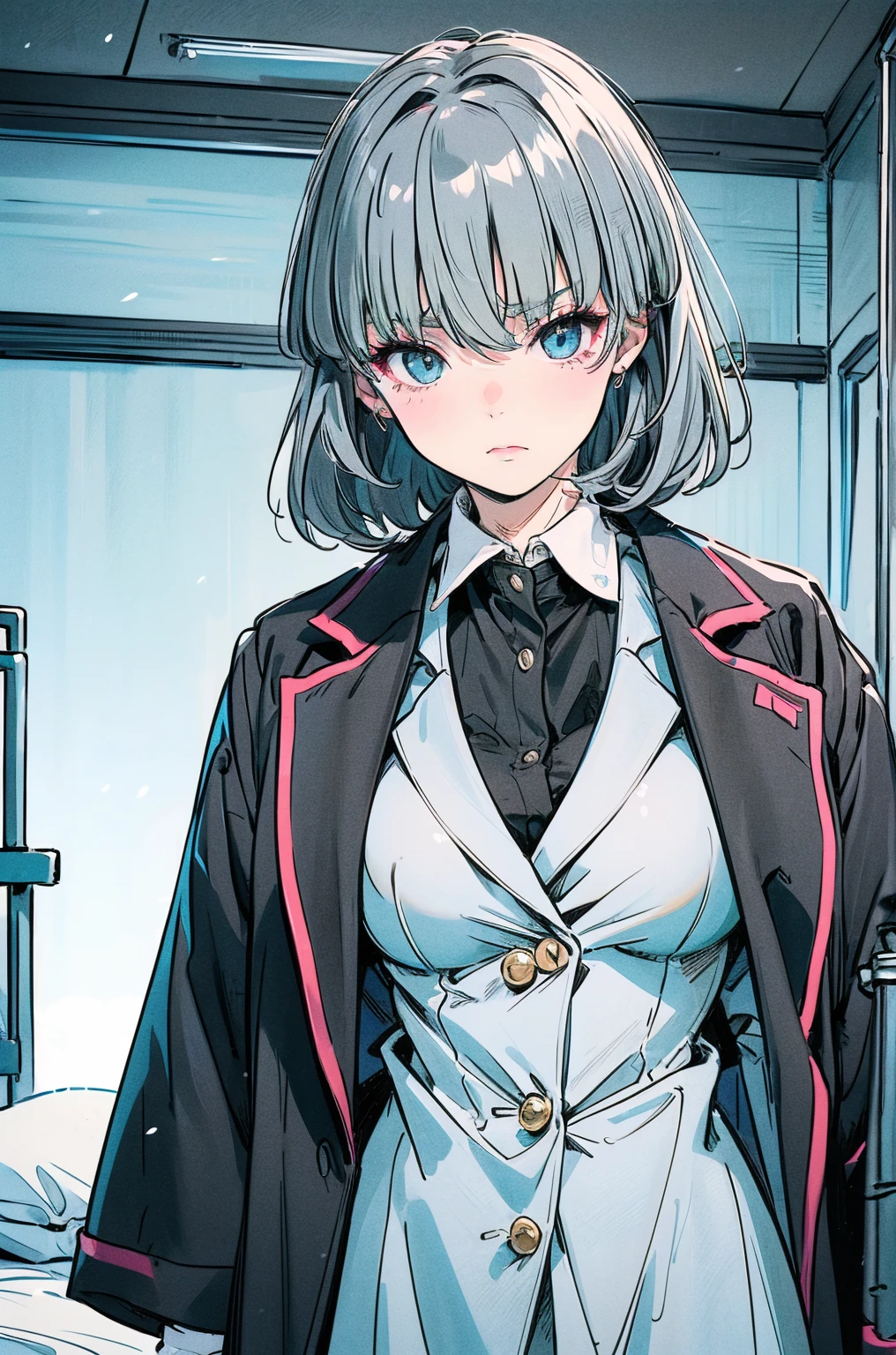 Black Jack is a girl)))、Surgeon、The patient lies on the bed - SeaArt AI