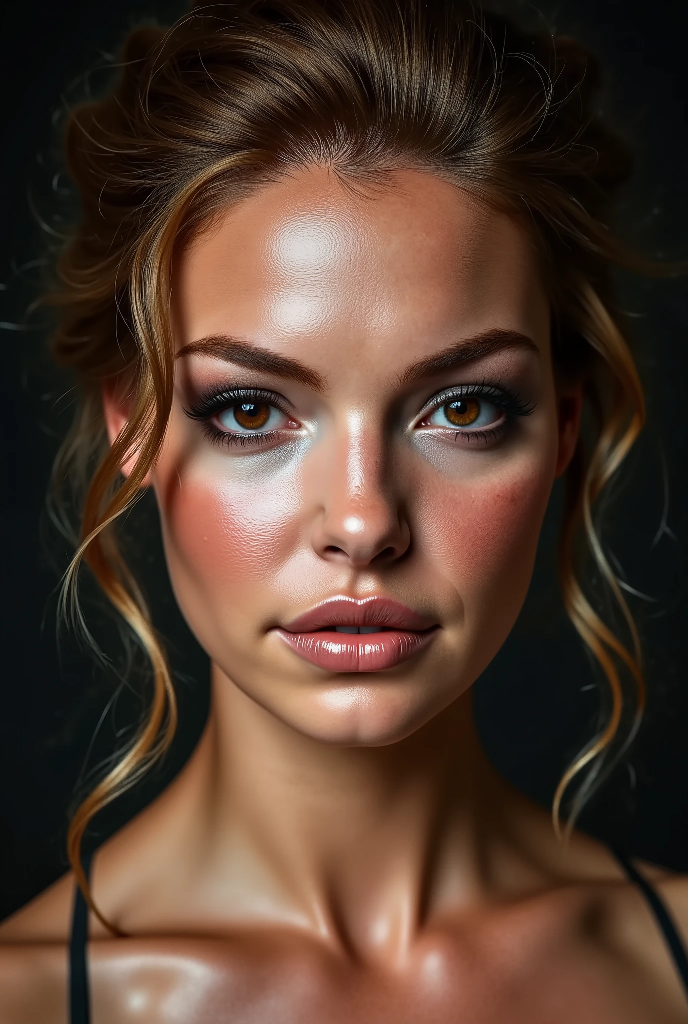 A close up of a woman with a very pretty face - SeaArt AI
