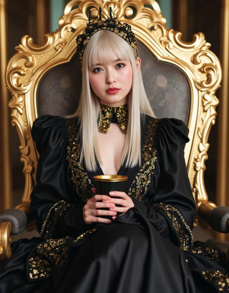 Image of Baroque and Dark Gothic Princess. cinematic lighting - SeaArt AI