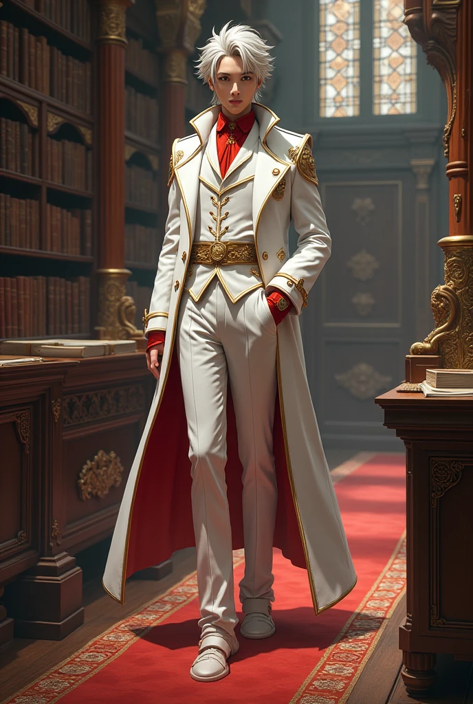 Dottore from genshin impact as a student in the sumeru akademya - SeaArt AI