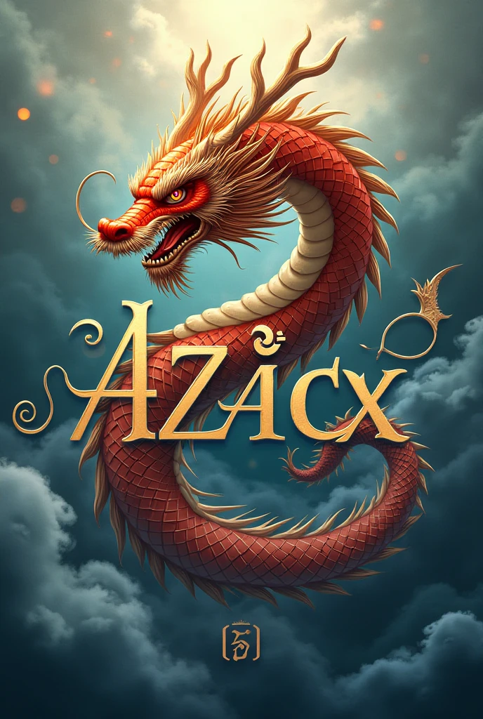 Tai long logo with the name of azacx - SeaArt AI