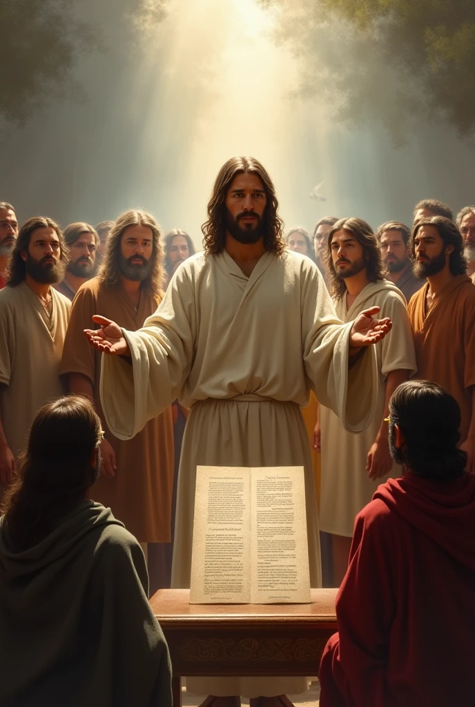 Jesus the commandments - SeaArt AI