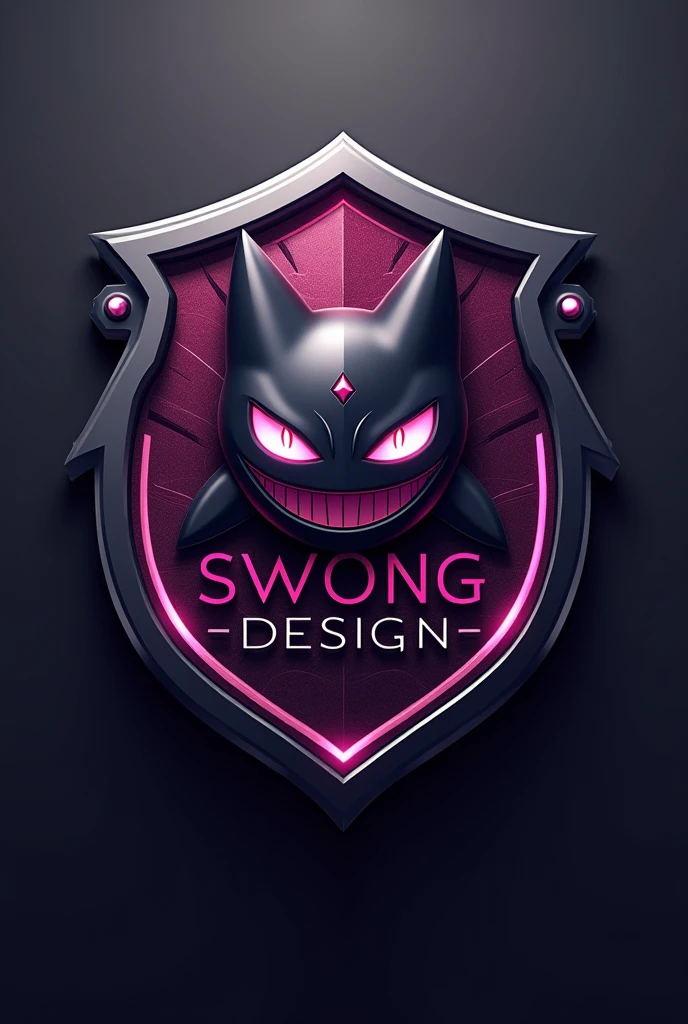 Generate a Pokémon Gengar logo about a luxury motorcycle accessories ...