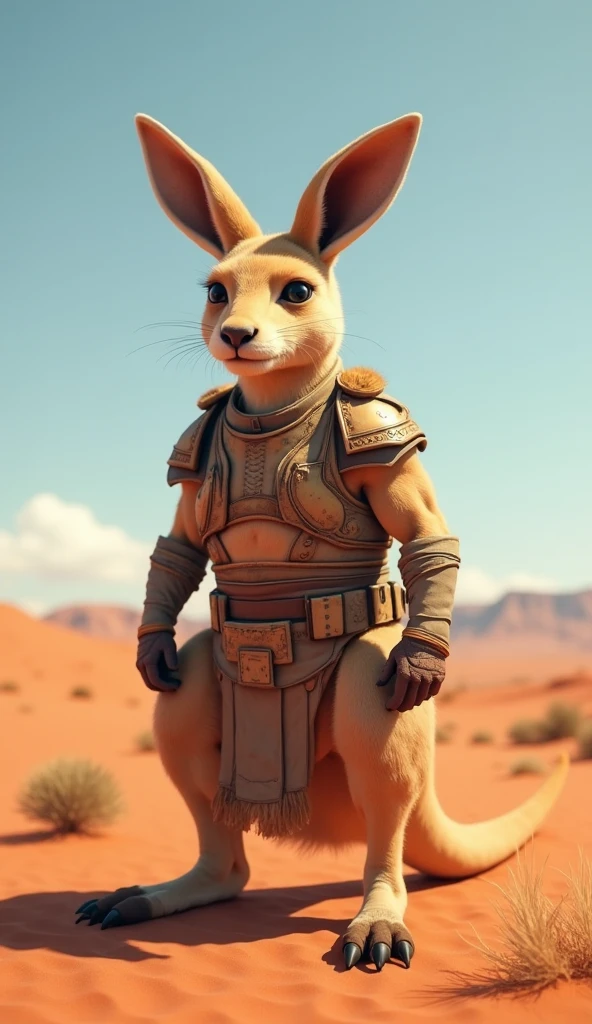 "A hybrid of Australia and a kangaroo, with muscular limbs and the ...