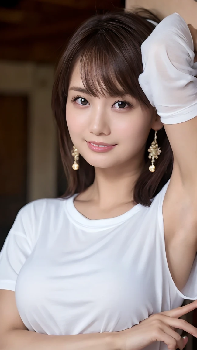 serious expression、 perfect fingertips, please raise your arms - SeaArt AI