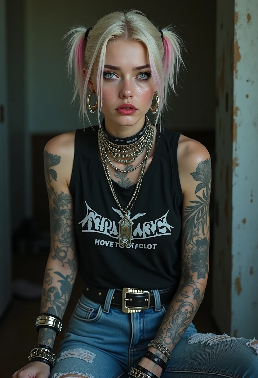 Photorealistic photograph beautiful and sexy russian woman, motorcycle ...