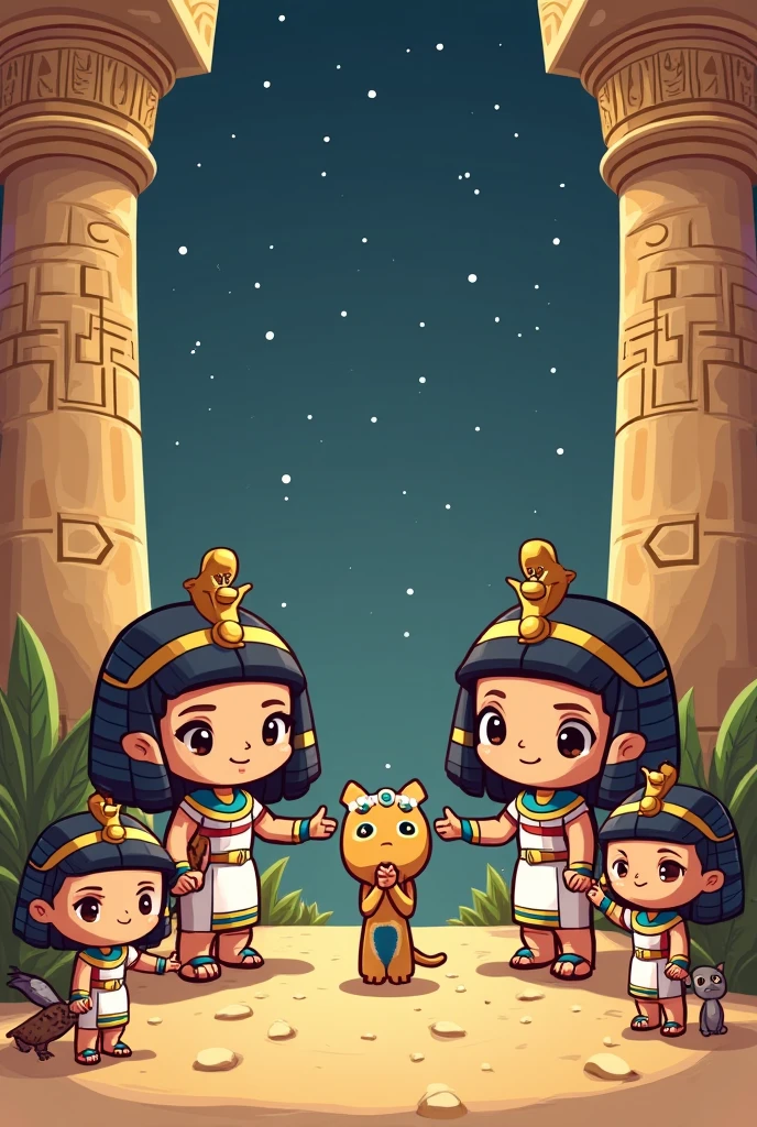 Make a chibi Egyptians - SeaArt AI