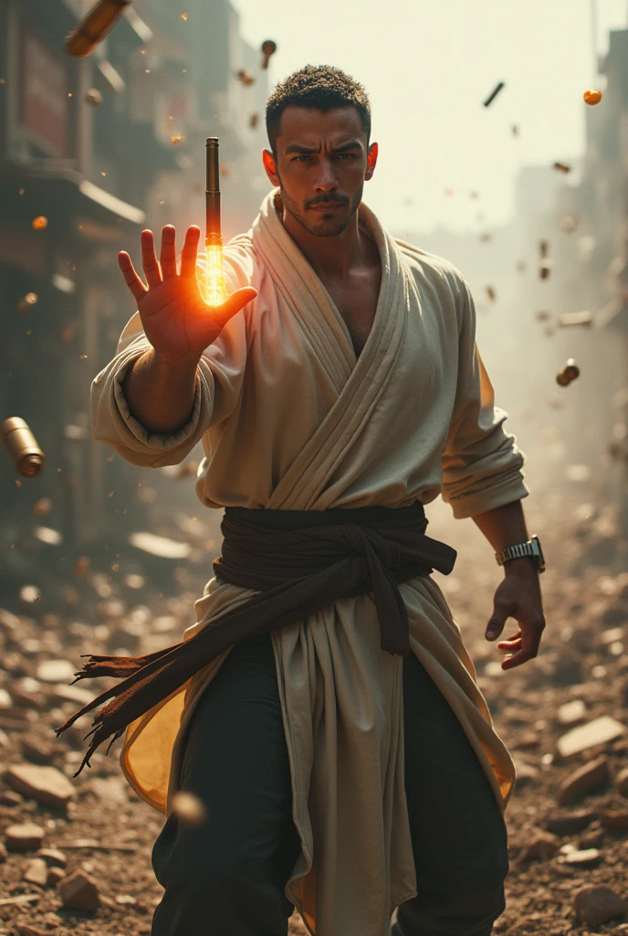 Can you stop a bullet with your finger create image 9:16 anima - SeaArt AI