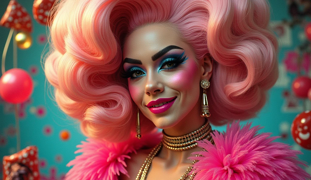 Divine ( john waters, drag queen) neo pop art - SeaArt AI