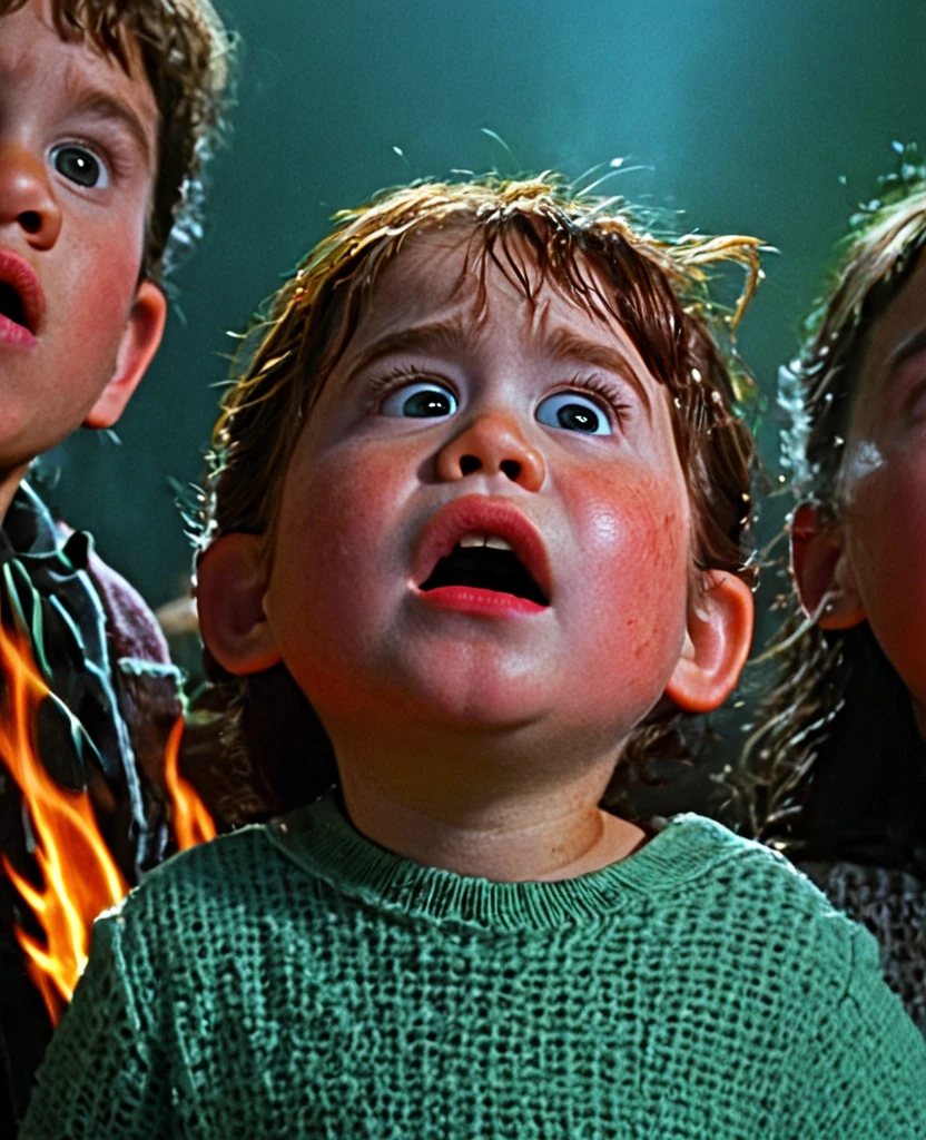 Retro sci-fi and horror cinematic image. Total Eclipse in The House of ...