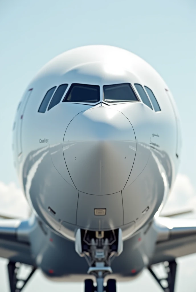 An airplane (boeing 777) with a human body, paper white skin color that ...