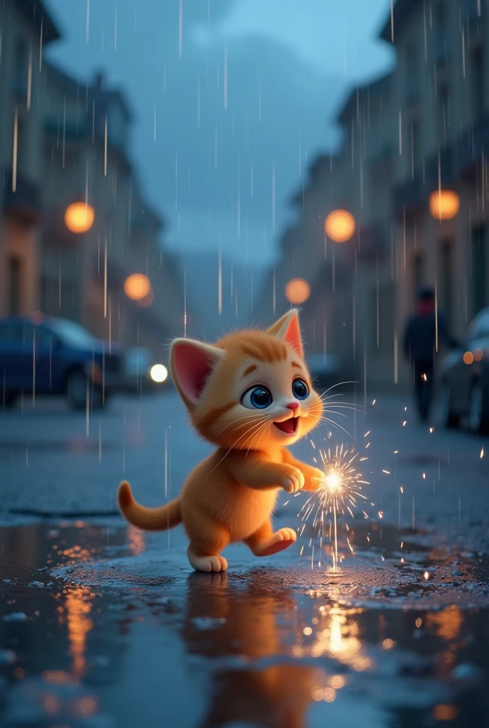 Here's a script for a short, animated video of a kitten dancing in the ...