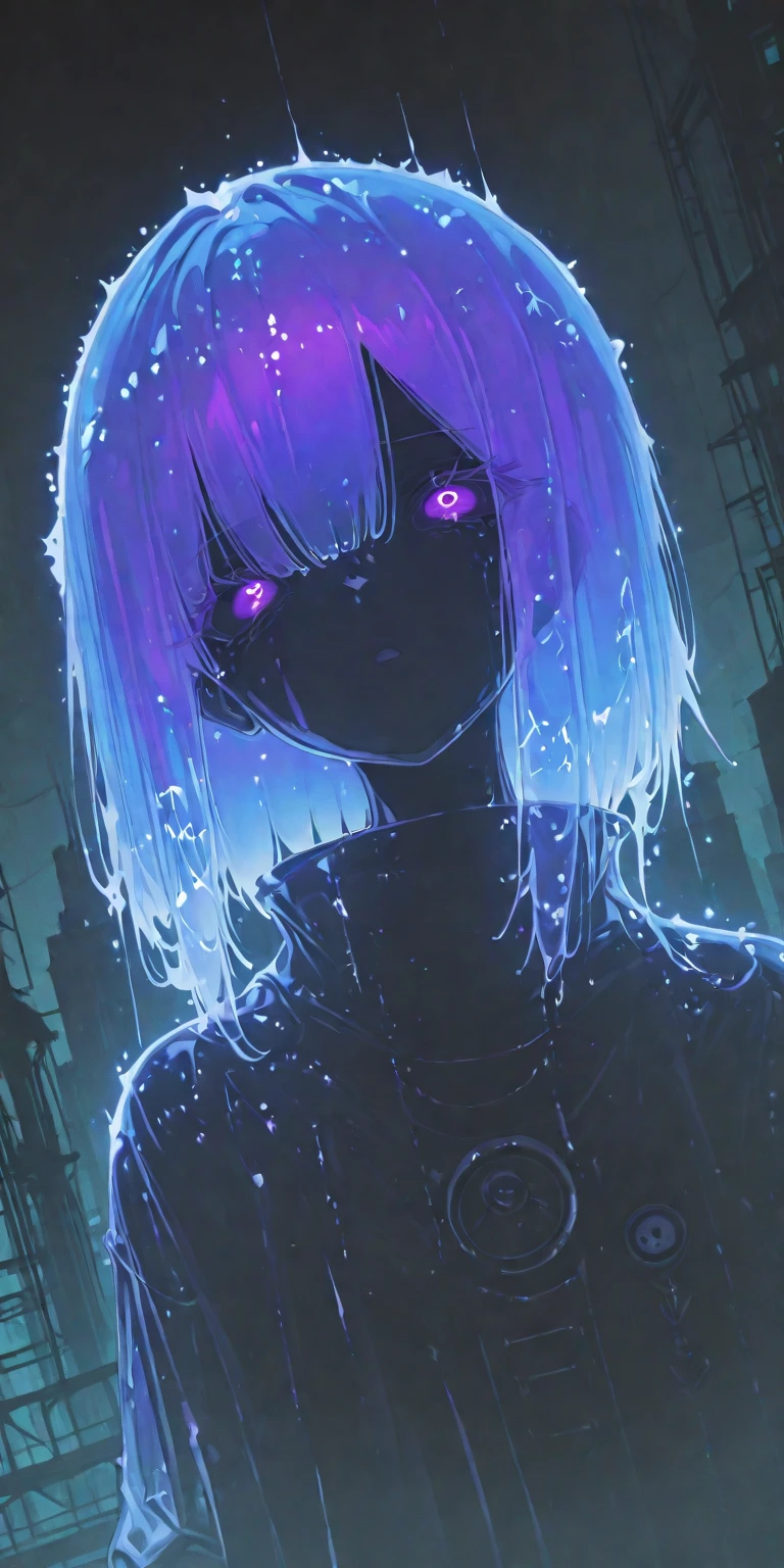 1girl, tilt angle,transparent skin,overly detailed pupils,halation ...