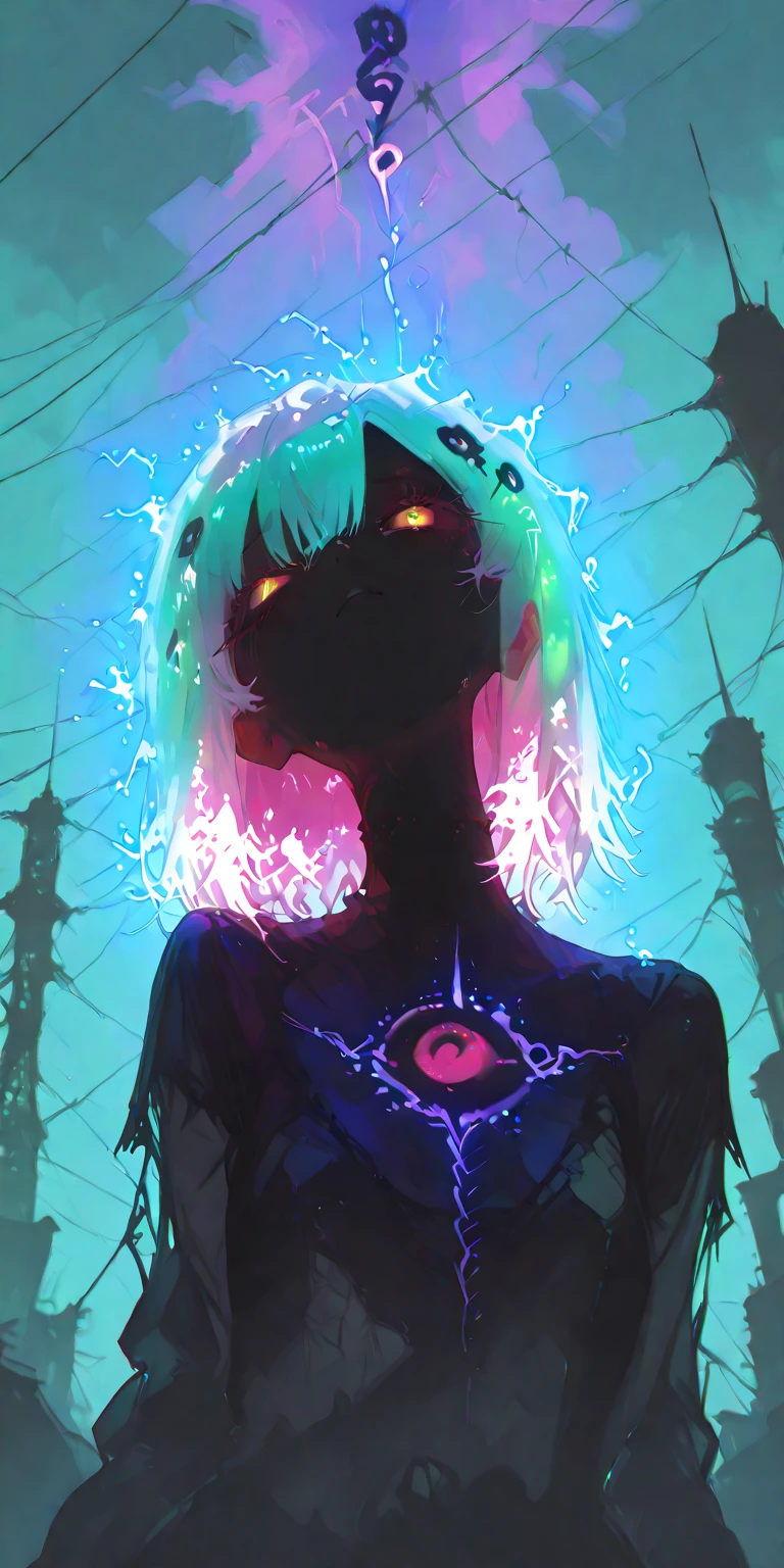 1girl, tilt angle,transparent skin,overly detailed pupils,halation ...