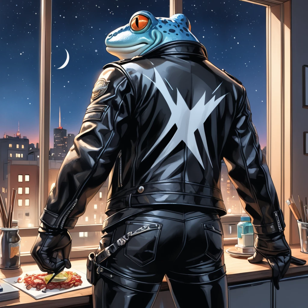 Closeup, Watercolor, comic book art style, :1.5, An extremely badass ...