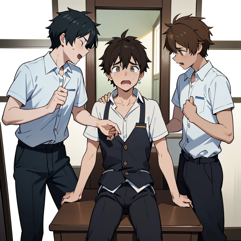 (The human body is structurally accurate ),,(face:1.06),(3 boys - SeaArt AI