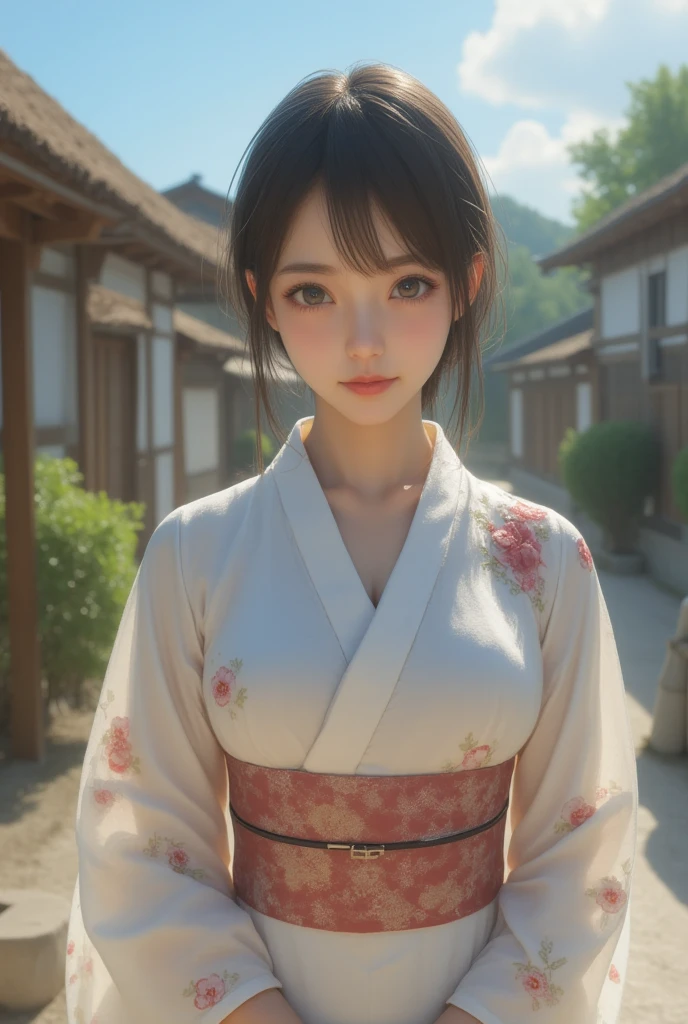 Anime, front view, 1girl , yet, smile, anatomically correct - SeaArt AI