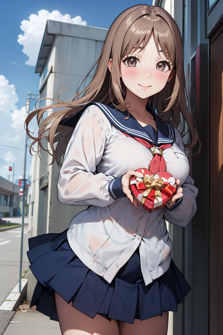 masterpiece,Yunoki Rina, top quality, Long Sleeve, sailor suit - SeaArt AI