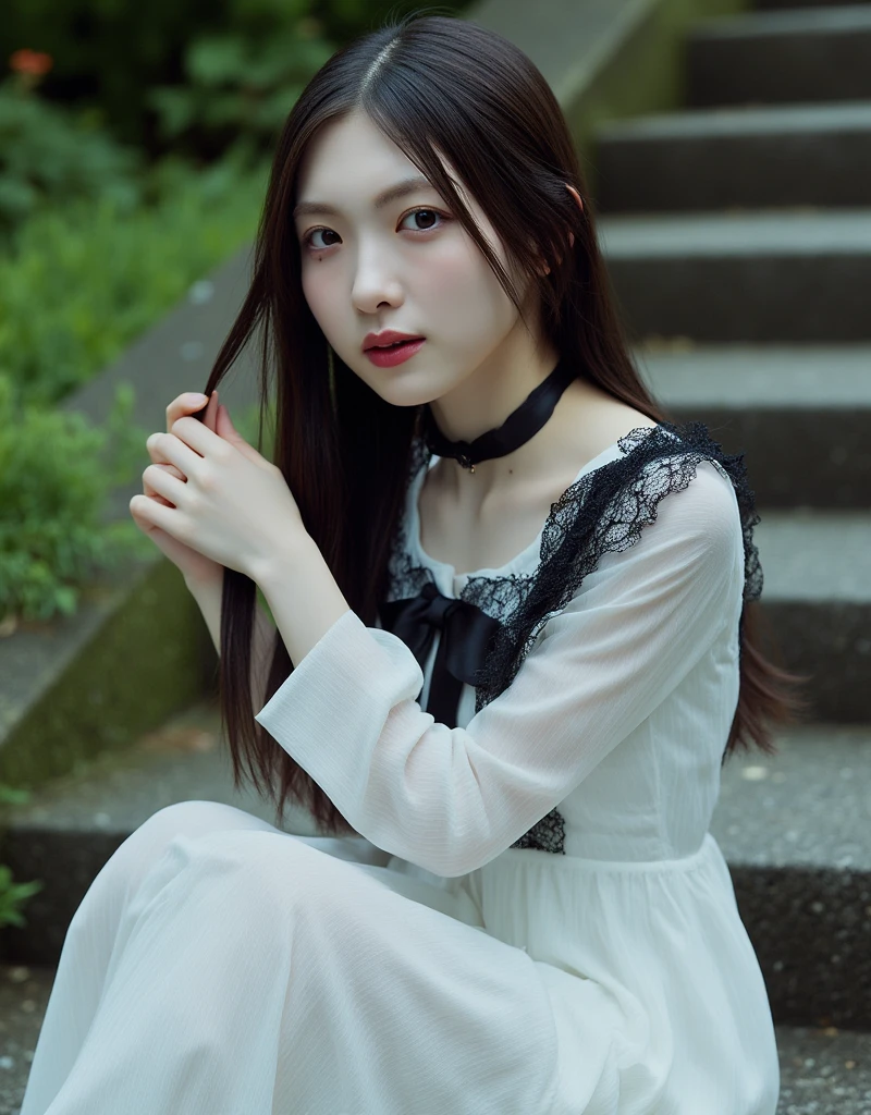 Facial close-up, a sharp focus 35mm photo of a beautiful 21 year old ...