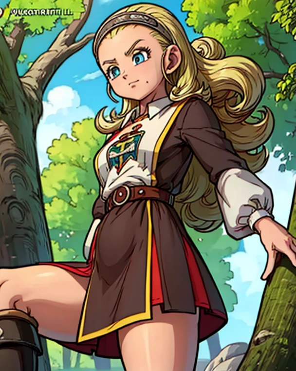 あなたの足を開いて、あなたのおまんこを見せてください、Anlucea, (((DQ10 アンルーシア))), 背中全体にヘアバンドが付いています - SeaArt AI