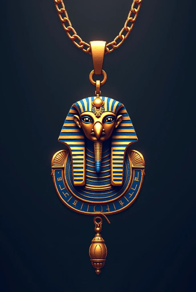 Pixel art Amulet of Horus necklace - SeaArt AI