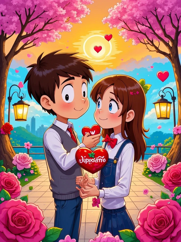 Munch expressionism and Murakami superflat, neon orange & cobalt blue ...