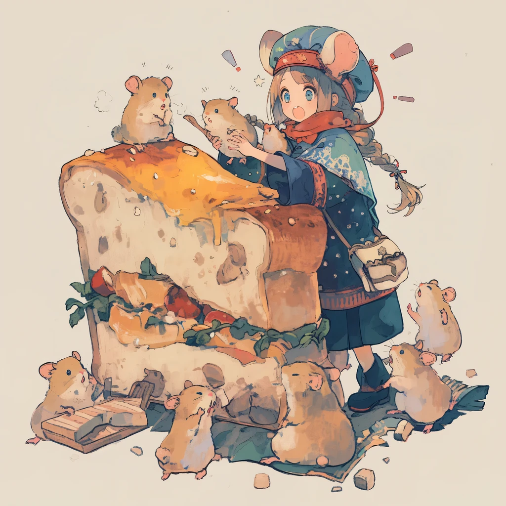 hamster and sandwich
