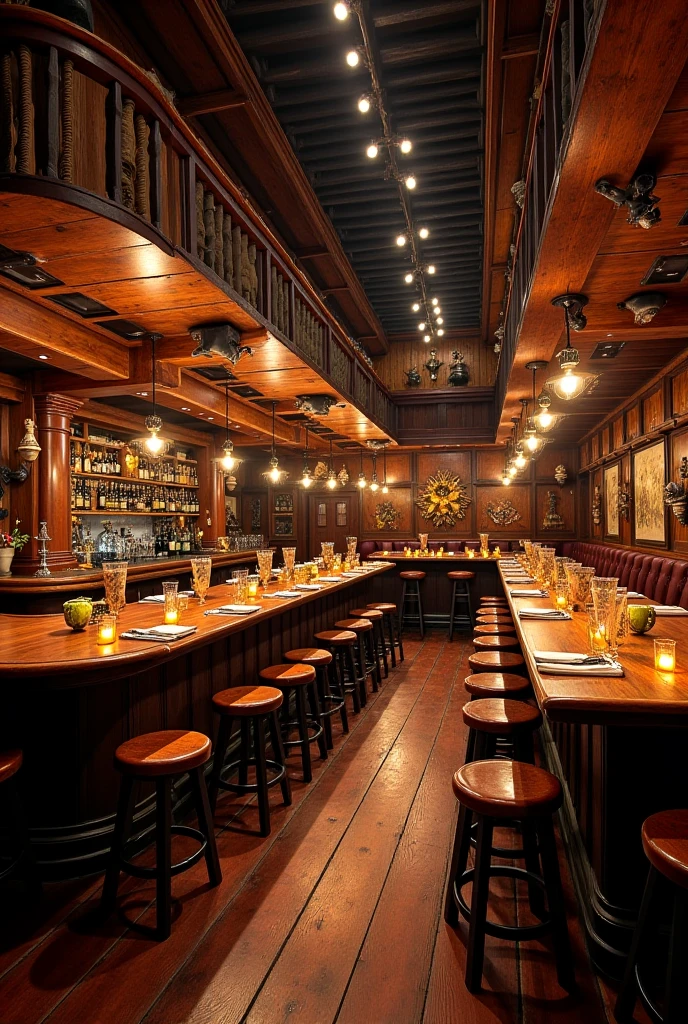 Create a pirate ship tavern-style restaurant - SeaArt AI