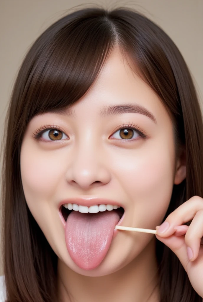 A tongue full of saliva is Just the right length tongue that doesn ...