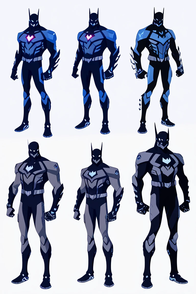 Eclipse Stealth Suit – Black and deep blue nano-fiber armor that adapts ...