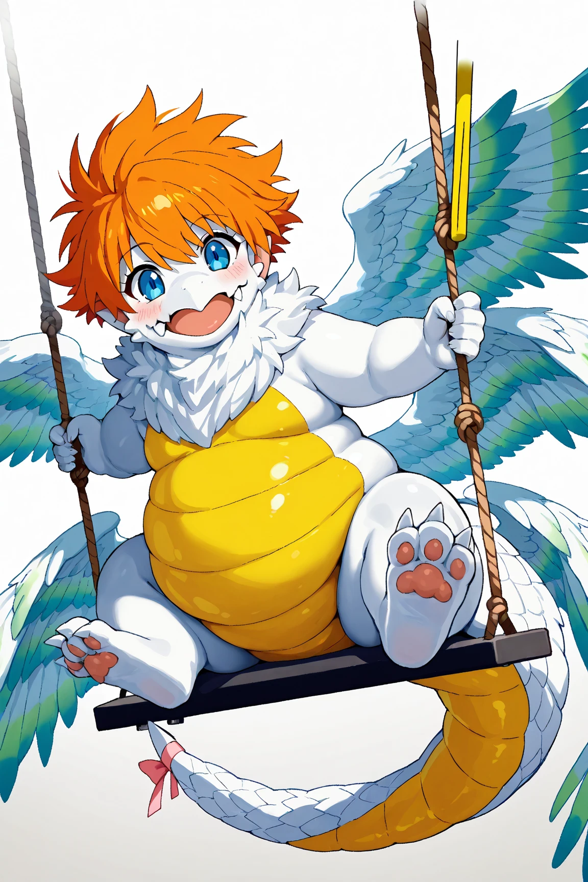 Play bow The view from the back with the wings spread I'm on a big ...