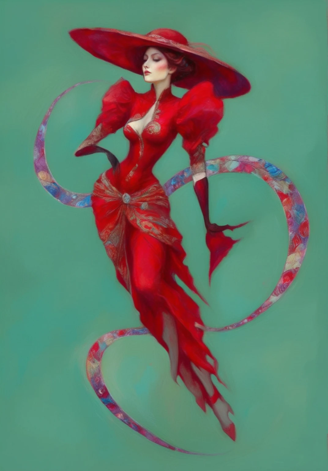 A mesmerizing fusion of impressionistic Monet-style brushwork with ...