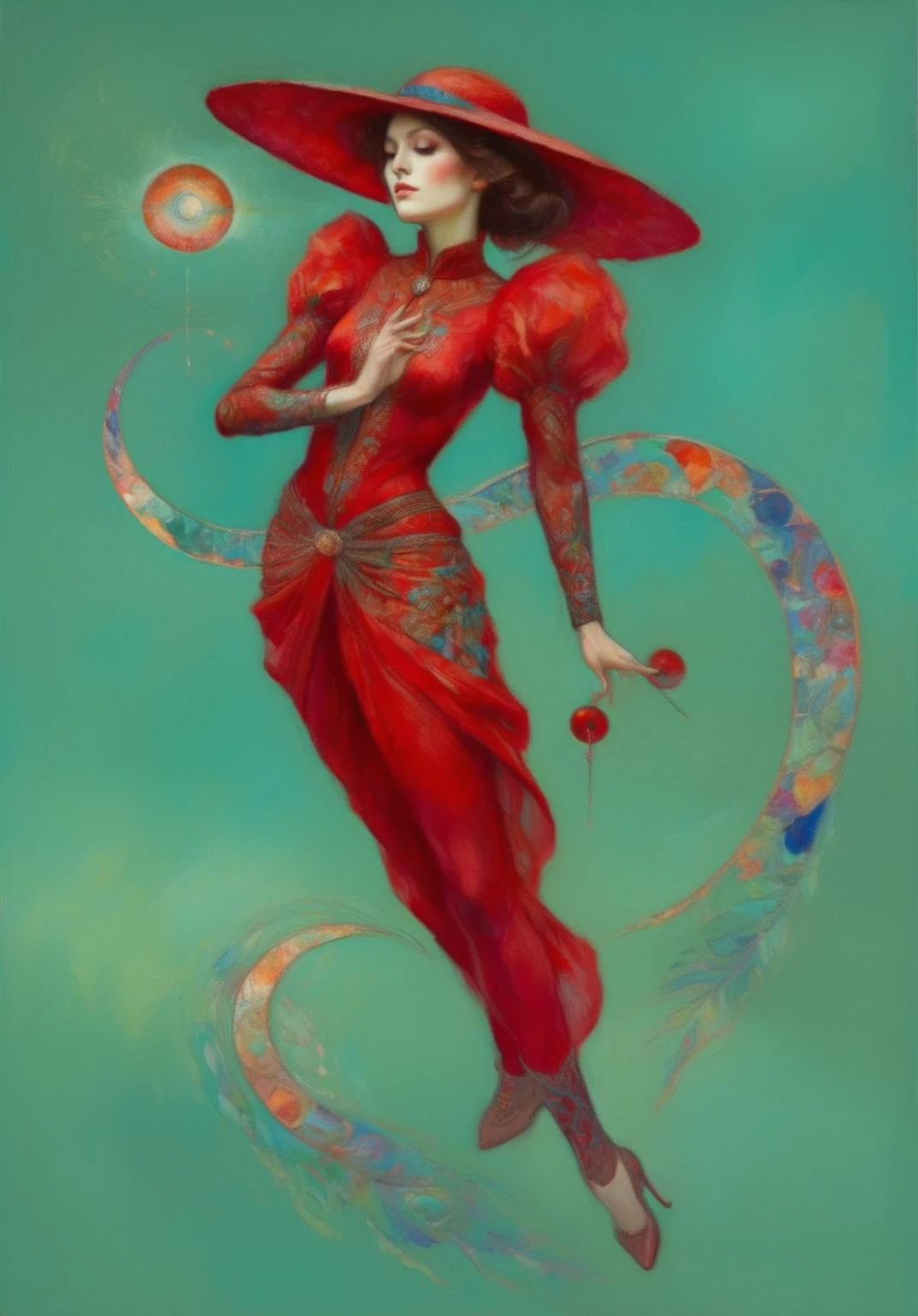 A mesmerizing fusion of impressionistic Monet-style brushwork with ...