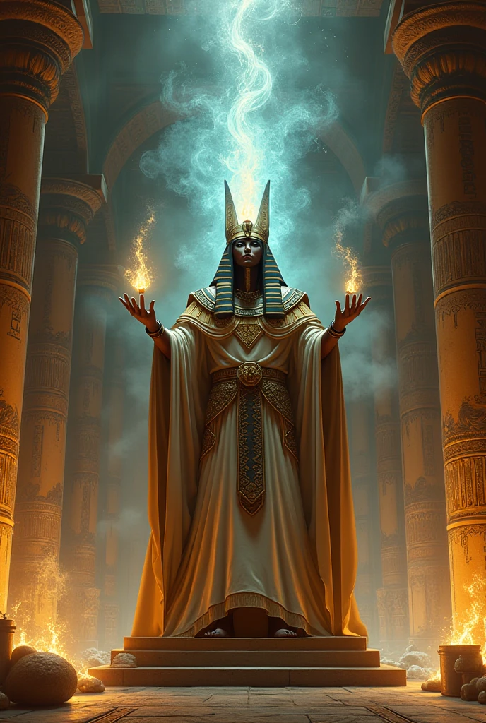 Pharaoh use magic - SeaArt AI