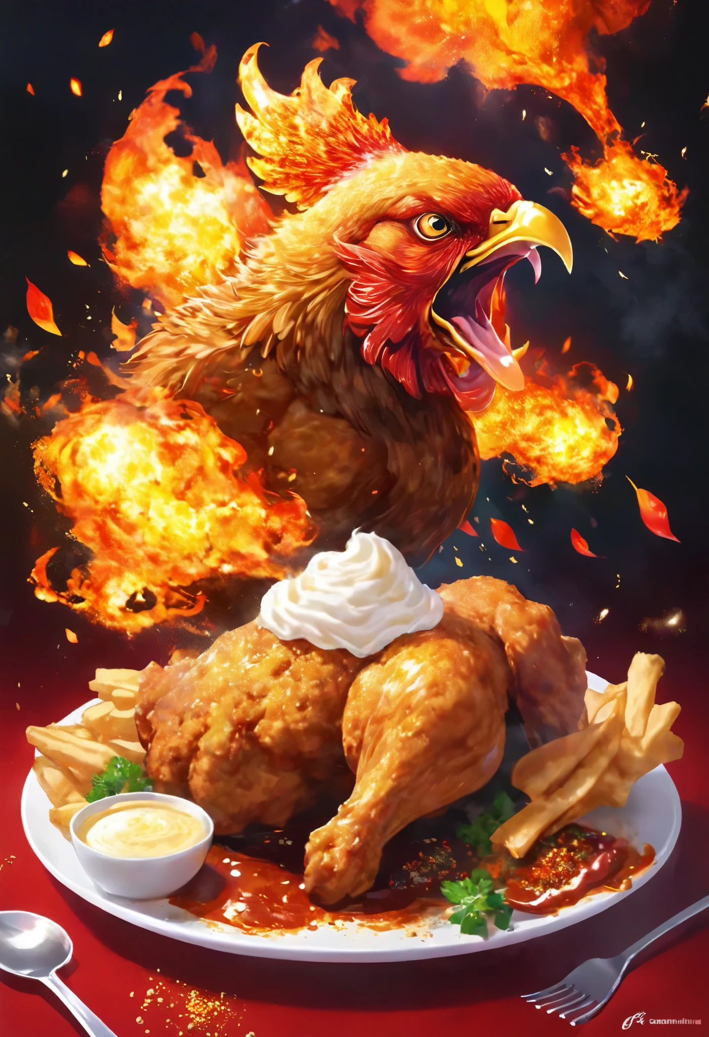 （0216）Theme：Spicy fried chicken/香辣炸鸡/スパイシーなフライドチキン