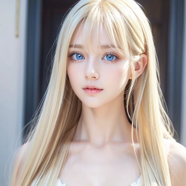 big, bright light blue eyes shine so beautifully、 very big eyes - SeaArt AI