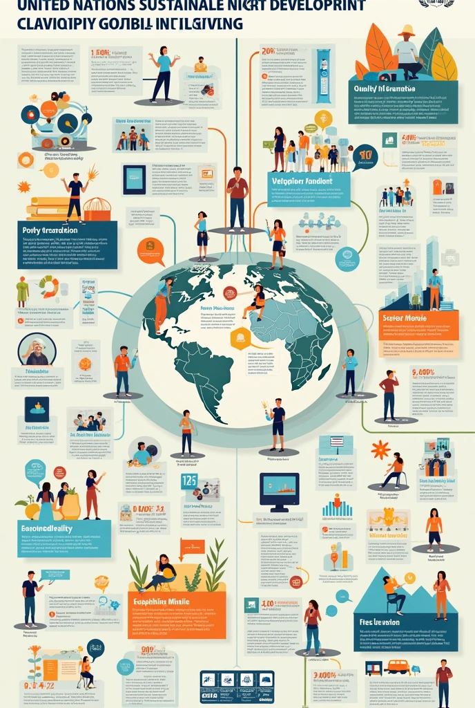 Make an infographic related to SDGs - SeaArt AI