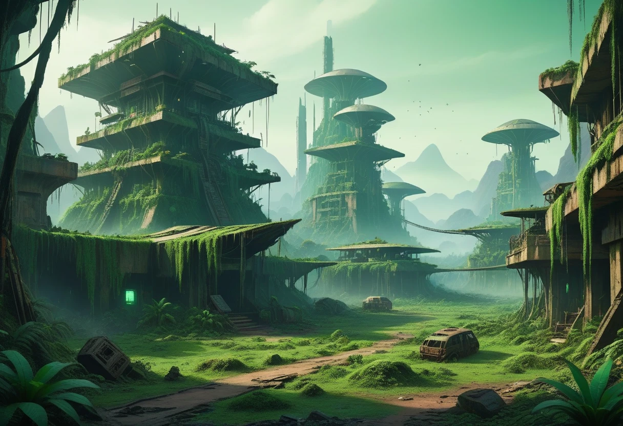 Masterpiece, highres, perfect quality, scenic view of a post - SeaArt AI