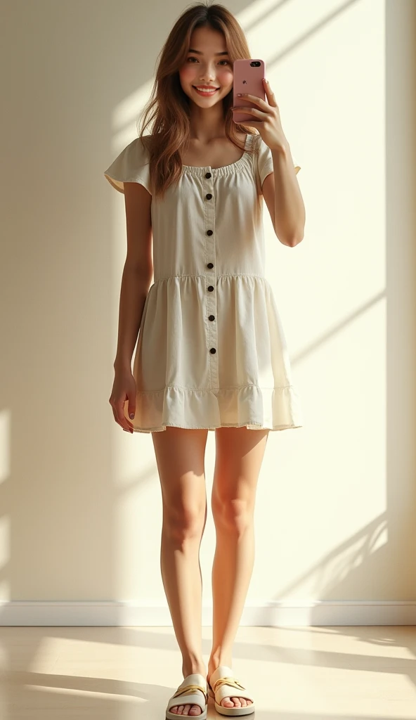 Use face from reference and generation full body, in tiny casual dress - SeaArt AI