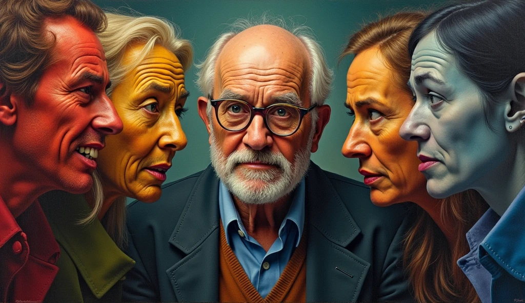 In a scholarly and scientific setting, Paul Ekman is depicted ...