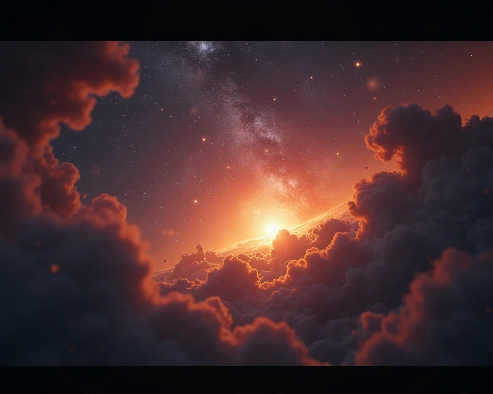 Cinematic frame of how The Universe Emerged from the Invisible - SeaArt AI