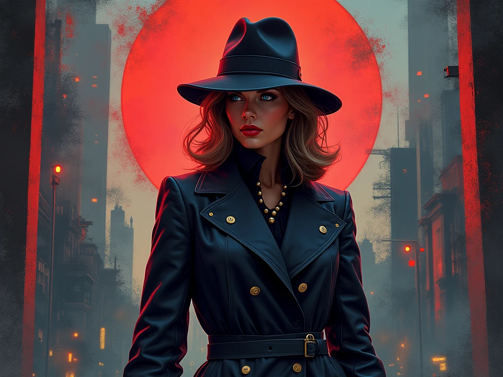 Sign or card written fashion detective show - SeaArt AI