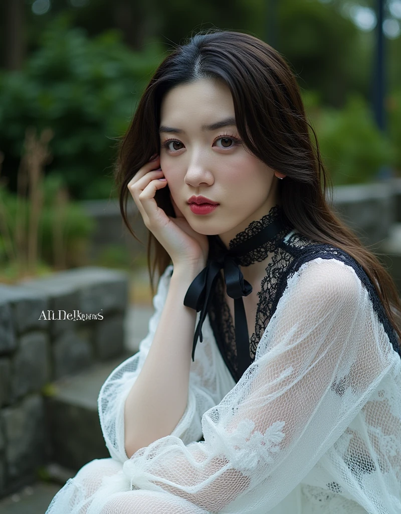 Facial close-up, a sharp focus 35mm photo of a beautiful 21 year old ...