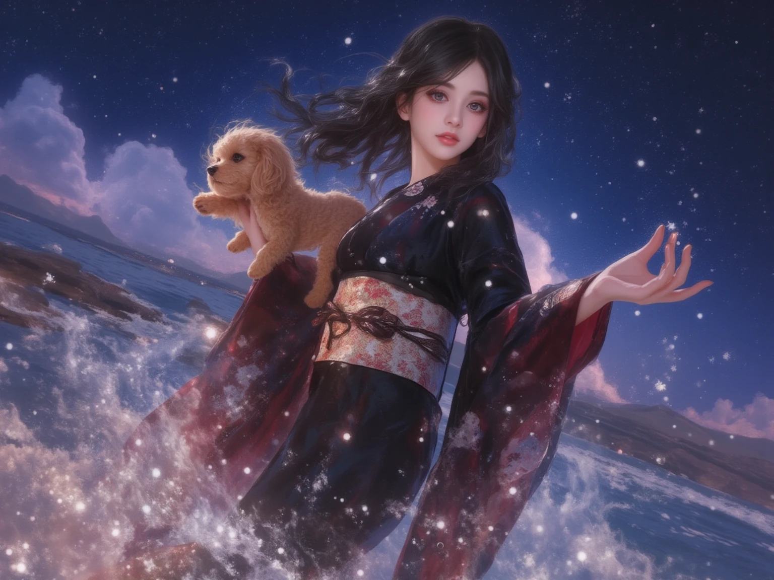 ( 最高品質, 高画質, 名作:1.4)、16k、 RAW フォト, フォトリアリスティック、 天体ファンタジー - SeaArt AI