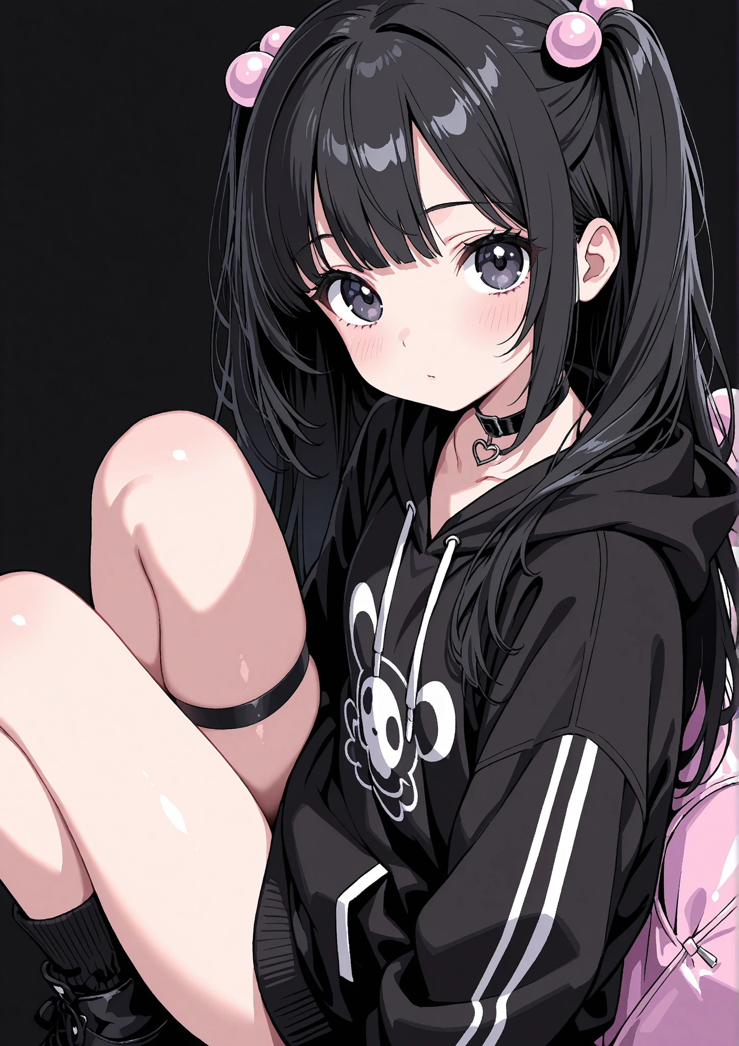 Masterpiece,best quality,ultra detailed,1girl,black hair,Yume Kawaii fashion - SeaArt AI